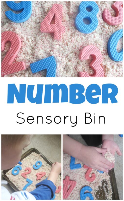 Number Recognition Sensory Bin
